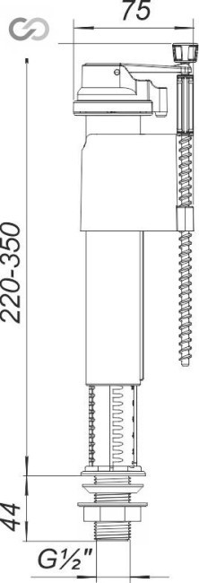 Plutitor WC (ANn-01) de jos SoloPlast