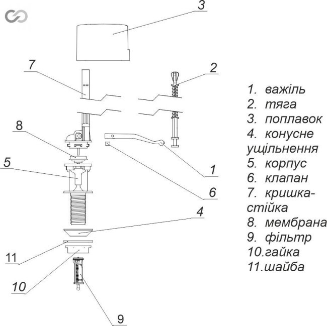 Plutitor WC (ANn-02) de jos SoloPlast